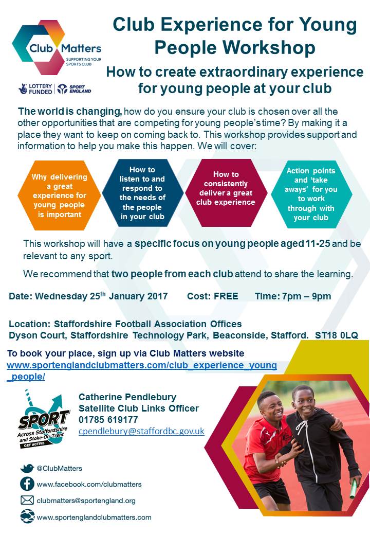 club-experience-poster - Together Active Staffordshire & Stoke-on-Trent