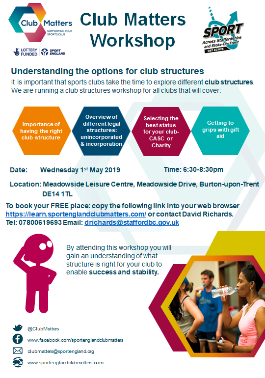 Club Structure Workshop - Together Active Staffordshire & Stoke-on-Trent